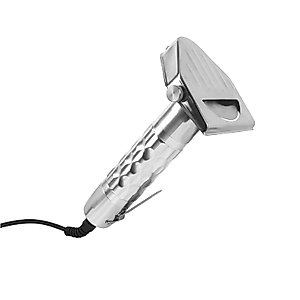 Commercial Shawarma Cutter Electric Gyro Slicer Doner Kebab Knife with 2 Blades & Holder, Stainless Steel Meat Cutter Machine for Shawarma, 0~6mm Thickness