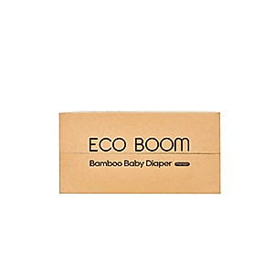 ECO BOOM Diapers, Baby Bamboo Viscose Diapers, Eco-Friendly Natural Soft Disposable Nappies for Infant, Size 5 Suitable for 26 to 37lb (X-Large - 48 Count)