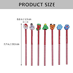TOYANDONA 40Pcs Christmas Pencils with Erasers Toppers, Assorted Christmas Pencils for Kids Students Xmas Stocking Stuffers Christmas Party Favors Classroom Rewards Prizes (Random Style)
