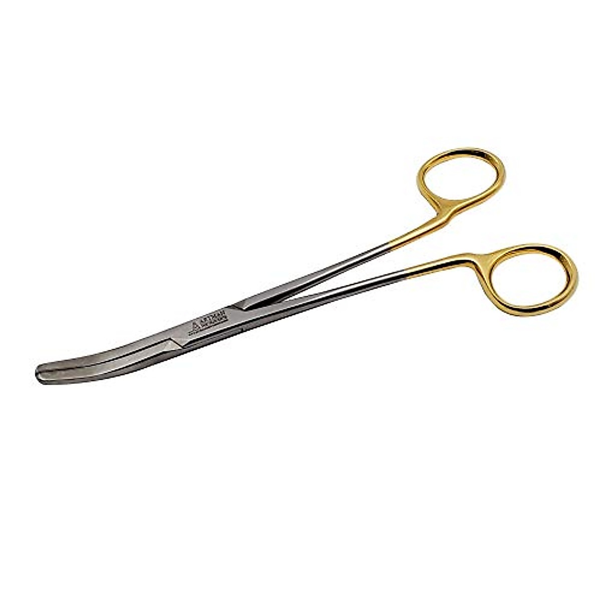 Wynman Dental Crown Gripper Forceps with Tungsten Carbide Inserts Temporary Crown Remover Large Curved Forceps
