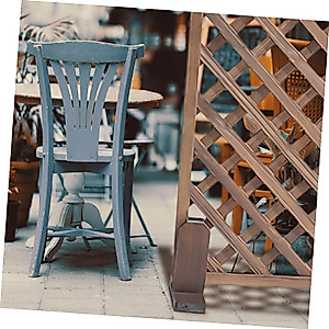 Mikinona Solid Wood Screen Base Fences Room Divider Clamps Thickened Divider Stand Room Privacy Screen Clips Divider Fence Base Room Screen Clips Folding Room Divider Stand Wooden