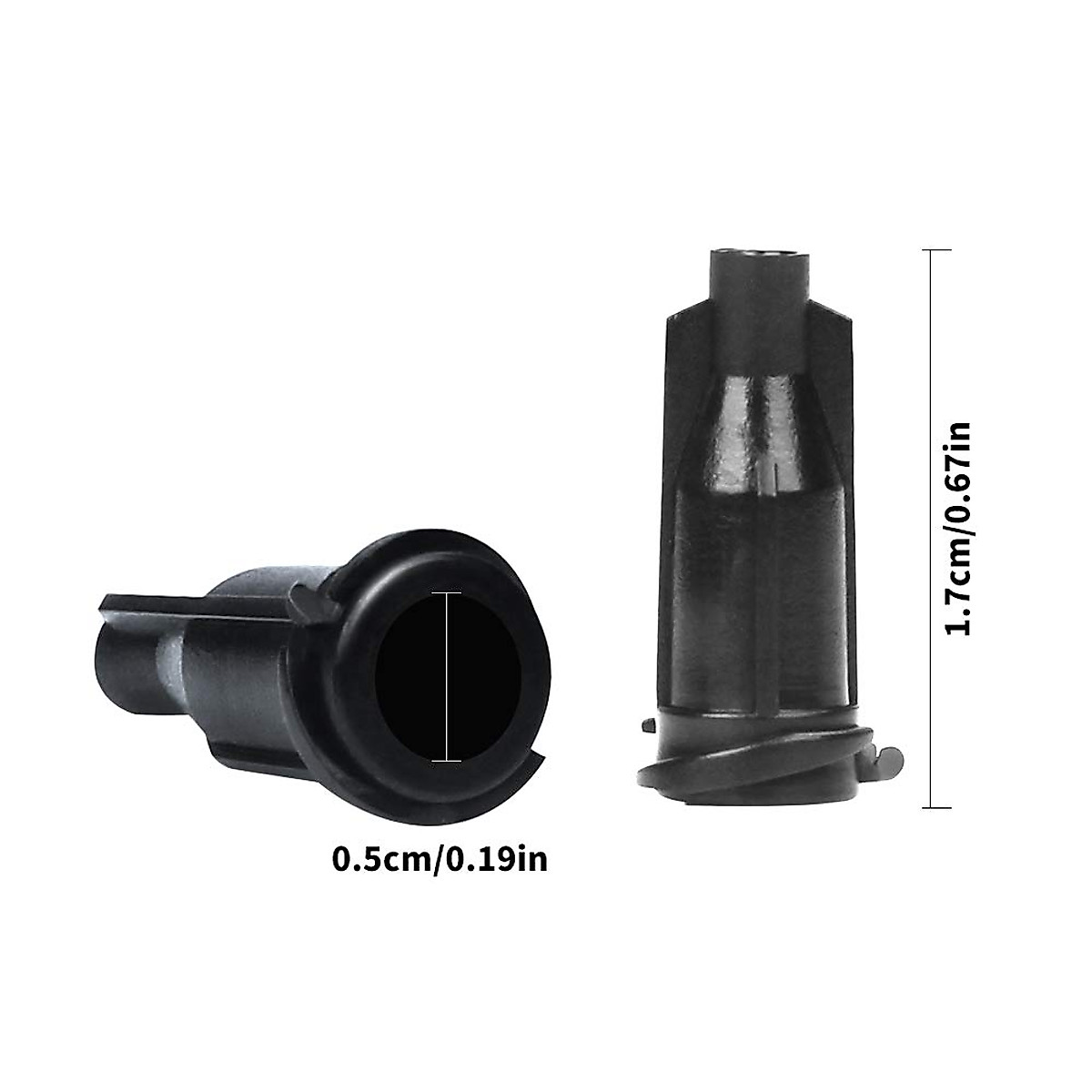 500-Pack Luer Lock Syringe Tip Caps Dispensing Needle Tip Cap with Storage Box