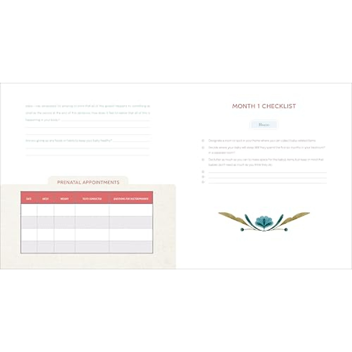 The First-Time Mom's Pregnancy Journal: Monthly Checklists, Activities, & Journal Prompts