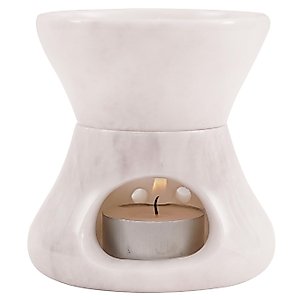 Radicaln Marble Butter Warmer White 4" Inches Handmade Food Warmers For parties - Food Warmer Butter Warmer Fondue Set For Kitchen - White Chocolate Melts With Butter Melter