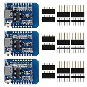 3pcs Type-C ESP8266 ESP-12F NodeMcu Mini D1 Module WeMos Lua 4M Bytes WLAN WiFi Internet Development Board Base on Type-C ESP8266 ESP-12F for Arduino