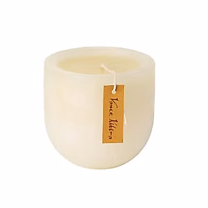 Vance Kitira Timber Goblet Candle (4.25", Melon White)