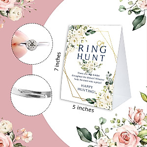 Bridal Shower Ring Game, Ring Hunt Bridal Shower Game 30 fake rings, bridal shower decorations, wedding games, bachelorette party games for guests - RH02