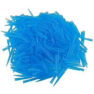 Eowpower 500 Pieces Clear Blue 1000 ul 1 ml Laboratory Lab Plastic Liquid Pipette Pipettor Tips