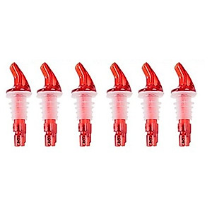 Bartender Gear™ Measured Pour Spouts for Most Half Gallon & 1.75 Liter Bottle Pourer - Auto-Measuring 1.5 oz (45 ml) Cork 27mm, 6-Pack
