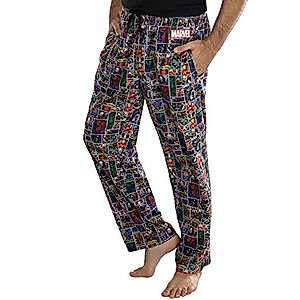 Marvel Comics Mens' Vintage Avengers Comic Book Page Pajama Pants (XX-Large) Multi