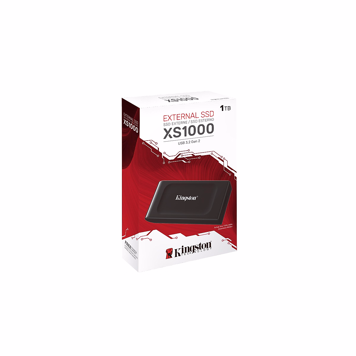 Kingston XS1000 1TB SSD | Pocket-Sized | USB 3.2 Gen 2 | External Solid State Drive | Up to 1050MB/s | SXS1000/1000G