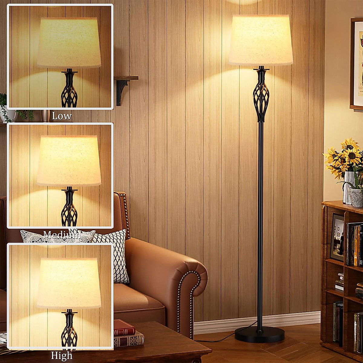 Youtime 3 Way Light Bulbs 30 70 100 Watt Equivalent 2700K Soft White A19, Incandescent Replacement,6/10/15w Energy Saving LED Bulb,Three Way Light Bulbs, 500 1200 1600 Lumens, E26 Base, 4Pack