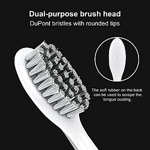 Flexforce Electric Toothbrush with AAA Battery Replaceable Battery Metal Toothbrush Handle Replaceable Toothbrush Head, V1, 2 Count