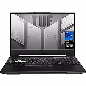 ASUS TUF Dash Gaming Laptop, 15.6" FHD 144Hz Display, Intel Core i7-12650H, NVIDIA GeForce RTX 3070 GPU, 16GB DDR5 RAM, 1TB NVMe SSD, Wi-Fi 6, Black, Windows 11 Home