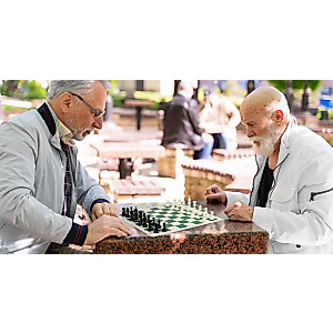 Chess Armory Roll Up Chess Set - 17" On-The-go Travel Chess Set - Vinyl Roll Up Portable Chess Board & 2 Extra Queens - Light and Mobile Chess Set - Play Chess Anywhere, Anytime!