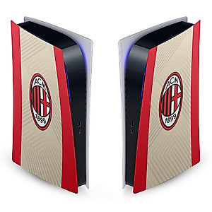 Head Case Designs Officially Licensed AC Milan Away 2021/22 Crest Kit Vinyl Faceplate Sticker Gaming Skin Decal Cover Compatible with Sony Playstation 5 PS5 Digital Edition Console