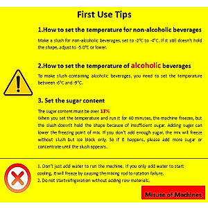 VEVOR Commercial Margarita Machine, 1Tank 15L Commercial Slushy Machine, Stainless Steel Smoothie Frozen Drink Maker, 500W 110V for Supermarkets Cafes Restaurants Bars Home Use