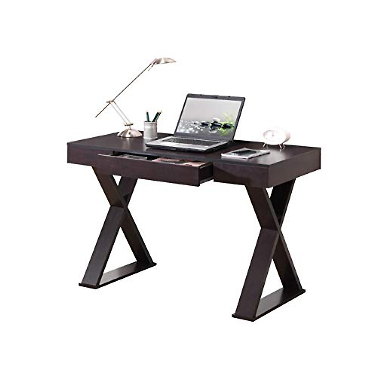 Techni Mobili Trendy Drawer, Espresso Writing Desk