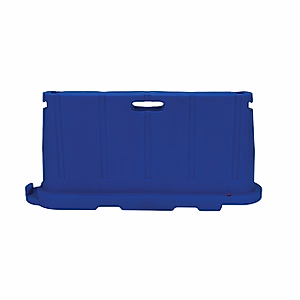 Vestil BCD-7636-BL Polyethylene Stackable Barricade 76-1/2 in. x 16 in. x 36 in. Blue