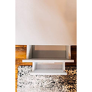 OneSpace Monroe 3 Shelve Computer Desk, White