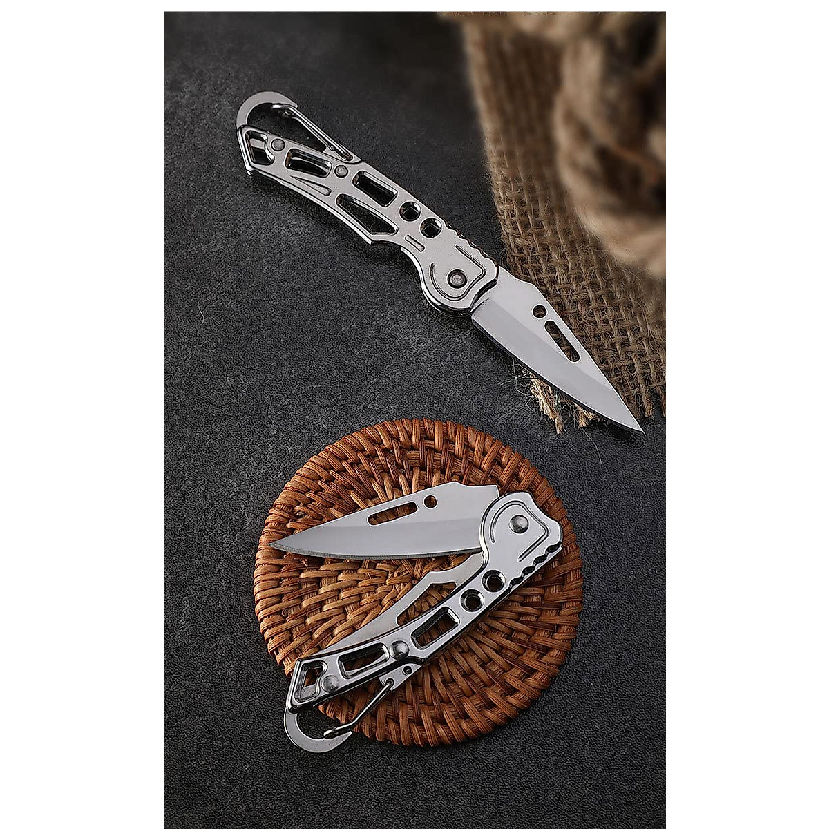 SHixu Pocket Folding Knife Tactical Knife Compact Folding Knife for Creative Business Gift (12pack)