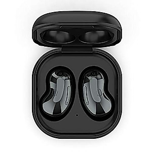 Wired Charging Case Compatible with Galaxy Buds Live, Replacement Charger Dock Cradle Station Case Cover with 3.3ft USB-C Charging Cable Wirless Earbuds Accessories (Black)