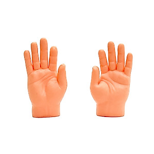 Finger Hands - 10 Pack – Premium Rubber Little Tiny Finger Hands – Fun and Realistic Design – Ideal for Puppet Show, Gag Present, Fun for All Kids!
