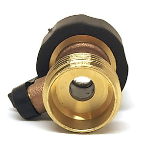 The World’s Best Water Shut Off Valve – Garden Hose Ball Valve Connector – Adjustable Shut Off, High Flow, Leak-Proof – Heavy Duty Solid Brass Watering Extender
