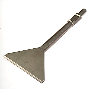 6-in Wide THINSET REMOVAL BIT, Tile and Demo Chisel, 1-1/8 (30mm) Hex, Jackhammer Chisel!! (6" X 16")