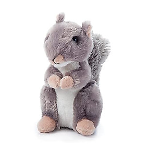 The Petting Zoo Squirrel Stuffed Animal Plushie, Gifts for Kids, Wild Onez Babiez Wildlife Animals, Squirrel Plush Toy 6 inches