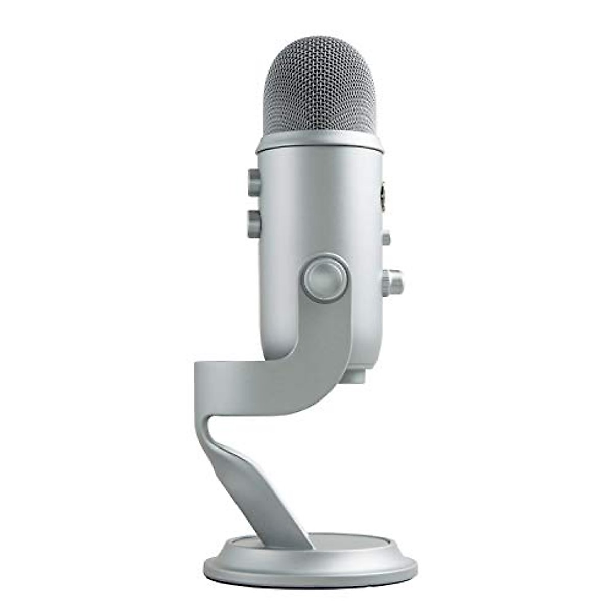 Blue Yeti USB Mic for Recording & Streaming on PC and Mac, 3 Condenser Capsules, 4 Pickup Patterns, Headphone Output and Volume Control, Mic Gain Control, Adjustable Stand, Plug & Play - Space Gray