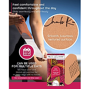 The Chub Rub Patch for Thighs (AS SEEN ON SHARK TANK), Anti Chafe Thigh Chafing Prevention Friction Tape Patches, Anti Chafing Skin Tape for Inner Thigh Rubbing Prevention Women (3 Pairs), Ivory