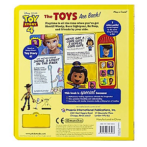 Disney Pixar Toy Story 4 Woody, Buzz Lightyear, Bo Peep, and More! - The Toys are Back! Sound Book - PI Kids (Play-a-sound: Toy Story 4)