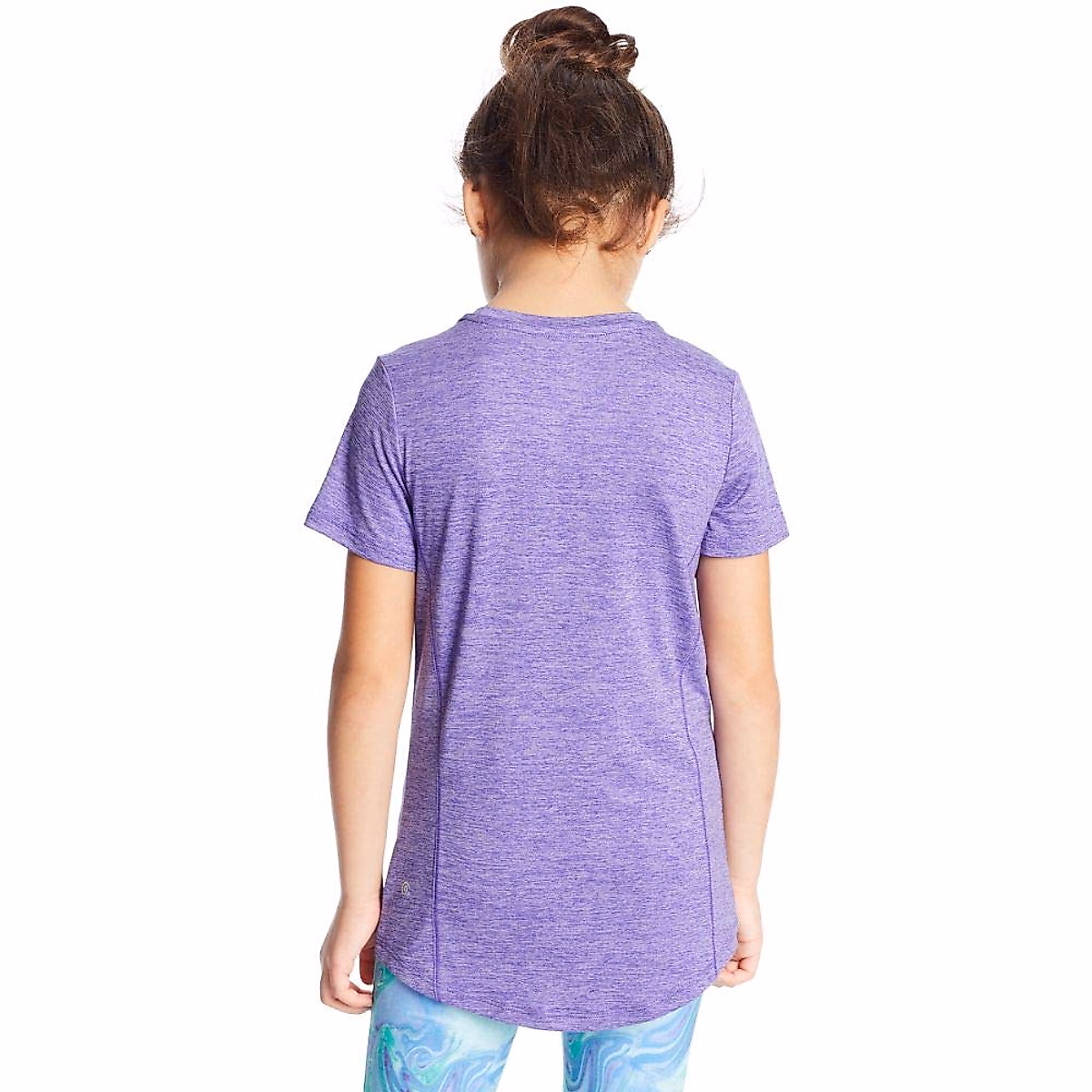 C9 Champion girls Supersoft Tech Tee T Shirt, Lilac Wash/Bright Plum, Large US