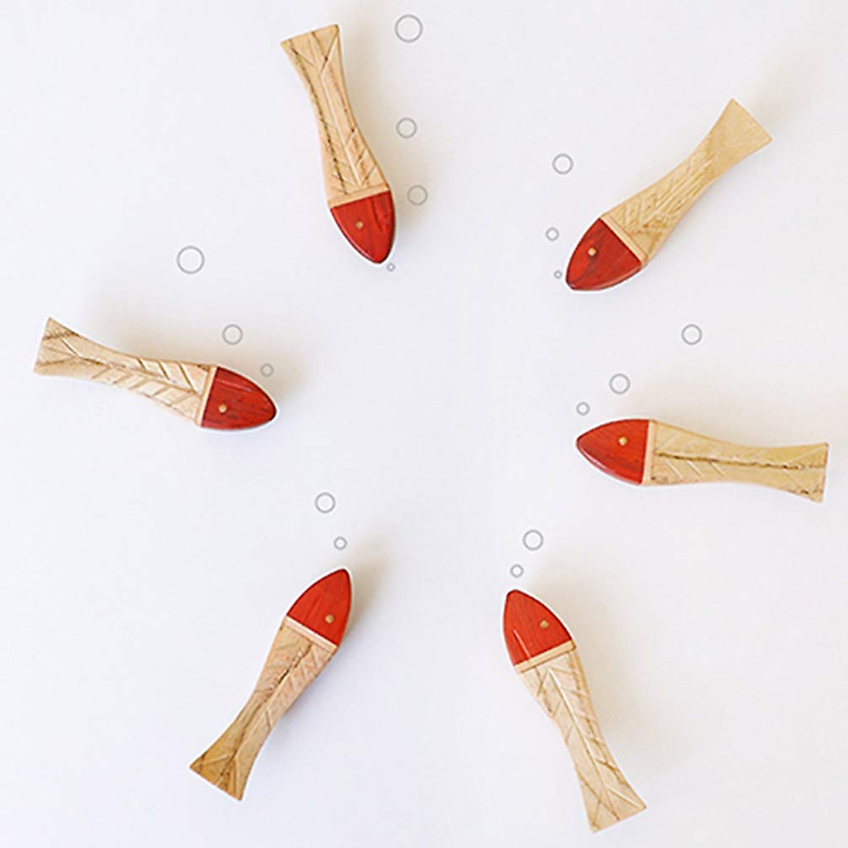 Hemoton Fork 4pcs Fish Shaped Chopstick Rest Japanese Chopsticks Dining Table Decor Wedding Chinese Decor Dinner Table Decor Chopstick Holder Japanese Decor Wood Simple Acid Branch