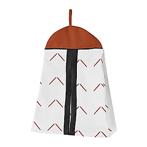 Sweet Jojo Designs Mod Dino Baby Boy Girl Nursery Crib Bedding Set - 4 pieces - Orange Tan Rust Taupe Mustard Yellow Beige Brown Black Modern Dinosaur Boho Dinosaurs Arrow Chevron Herringbone Neutral