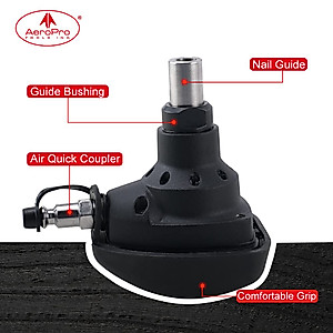 AEROPRO TOOLS Palm Nailer Pneumatic with Magnetic Tip, Joist Hanger Nail Gun, Metal Connector Nailer, Mini Air Palm Nailer, Pneumatic Nail Hammer, Power Framing Nailer for Joist Hangers, Tight Spaces