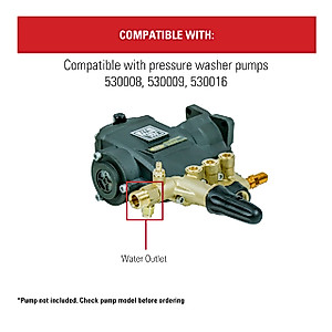 Simpson Cleaning 7106264 Replacement Water Outlet Kit for AAA Pressure Washer Pumps, M22, Gold