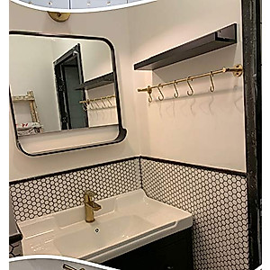 6 Pieces, Brass S Shaped Hooks, Gold Coat Clothes Towel Hangers, Kitchen Pots Pans Coffee Cups Rack Hooks