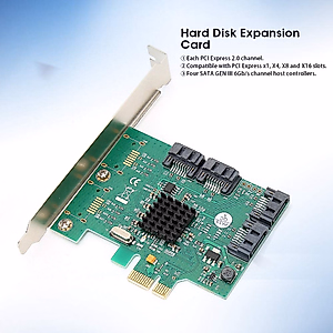 Hard Disk Expansion Card,Hard Disk Expansion Card PCIE SATA? 88SE9215 Portable Computer Accessories 6Gbps 2.0?Channel,Hard Drive Controller Card