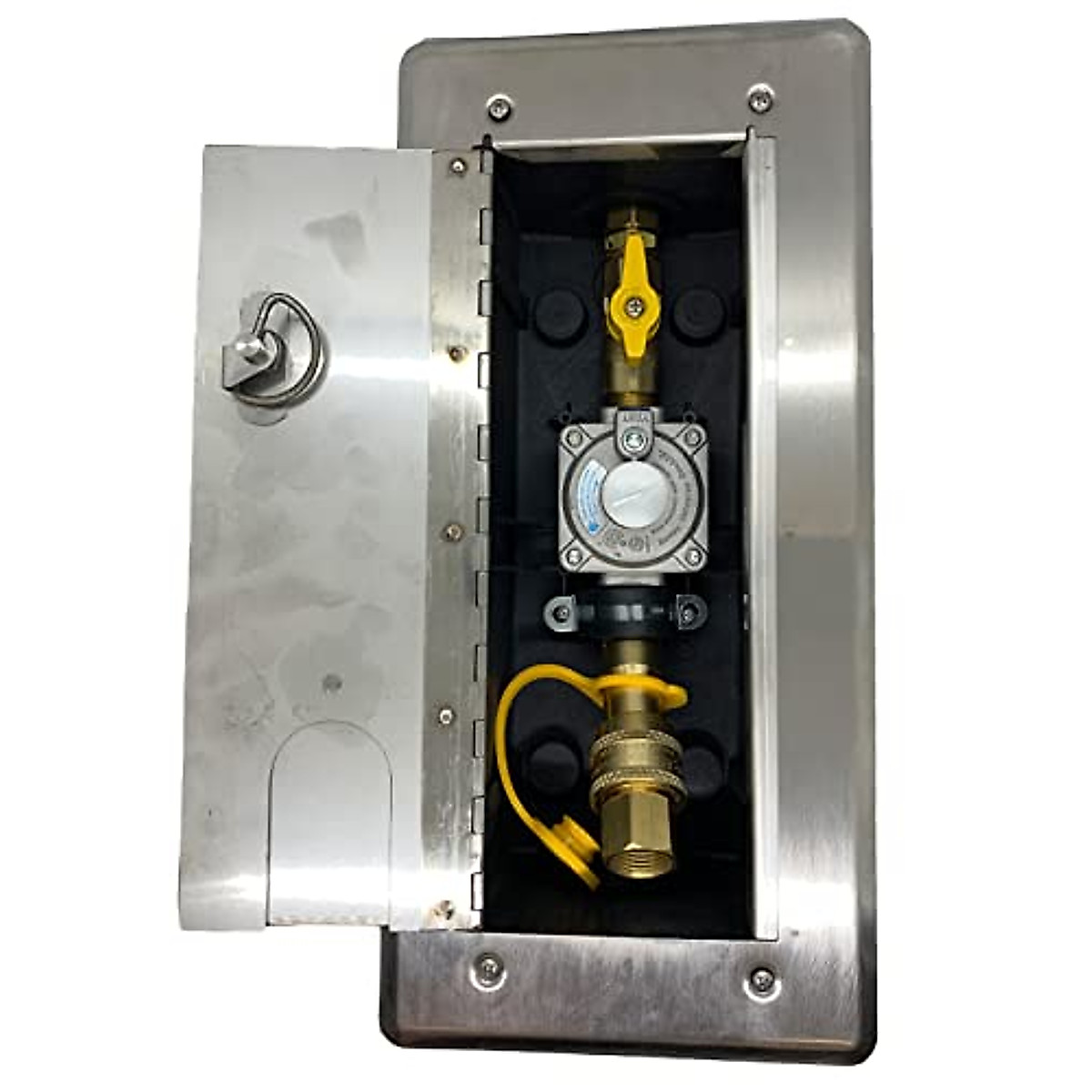 Burnaby Manufacturing Ltd Concrete Deck Versatile Gas Plug™, 2 PSI, 3/4" NPT Inlet, 1/2" Quick Disconnect Outlet