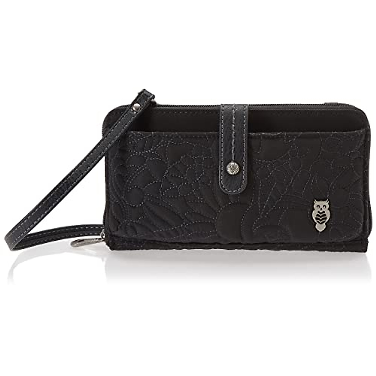 Sakroots Womens Bag in Eco-twill, Convertible Purse With Detachable Wristlet Strap, Includes Large Smartphone Crossbody, Quilted Black Spirit Desert, One Size US