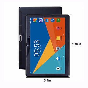 arox Upgraded Android 10.1-Inch Tablet Computer 2+16g 10 Core Ultra-Thin High-Definition Screen Learning Game Video Office Tablet 4500mah Battery Supports Dual Sim Card Voice Call 2023 (Black)