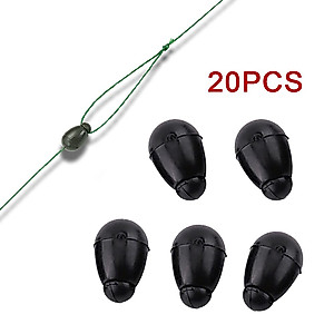 unband 20pcs Beads Quick Change Carp Terminal Tackle Method Feeder Fishing Tools Connector Fish Tackles Pesca Iscas Accessories S/L (Size : 20pcs S 11mm)