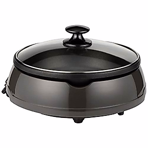 YAMAZEN grill pan 1200W capacity 2L (diameter 23 depth 5cm) GN-1200 (T) (Brown)