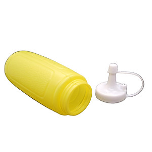 Handy Housewares 3 pc Squeezable Picnic Condiment 8 oz. Squeeze Dispenser Storage Bottles - Great for Ketchup Mustard and BBQ Sauce! (1 set (3 bottles))