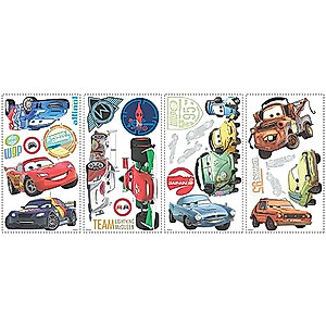 RoomMates RMK1583SCS Disney Pixar Cars 2 Peel and Stick Wall Decals