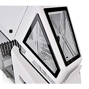 Thermaltake AH T600 Snow Helicopter Styled Open Frame Tempered Glass Swing Door E-ATX Full Tower Case CA-1Q4-00M6WN-00