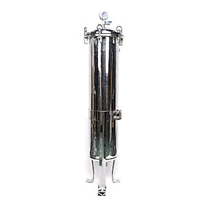 Bag Filter Housing, 304 Stainless Steel Filter, Pressure Filter Device Height Adjustable