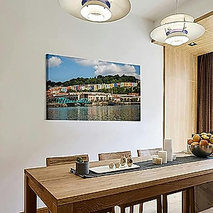 Hotwells from Spike Island Canvas Wall Art Decor Paintings Pictures for Bedroom Wall Decor Above Bed Living Room Wall Decoration Bathroom Office Artwork